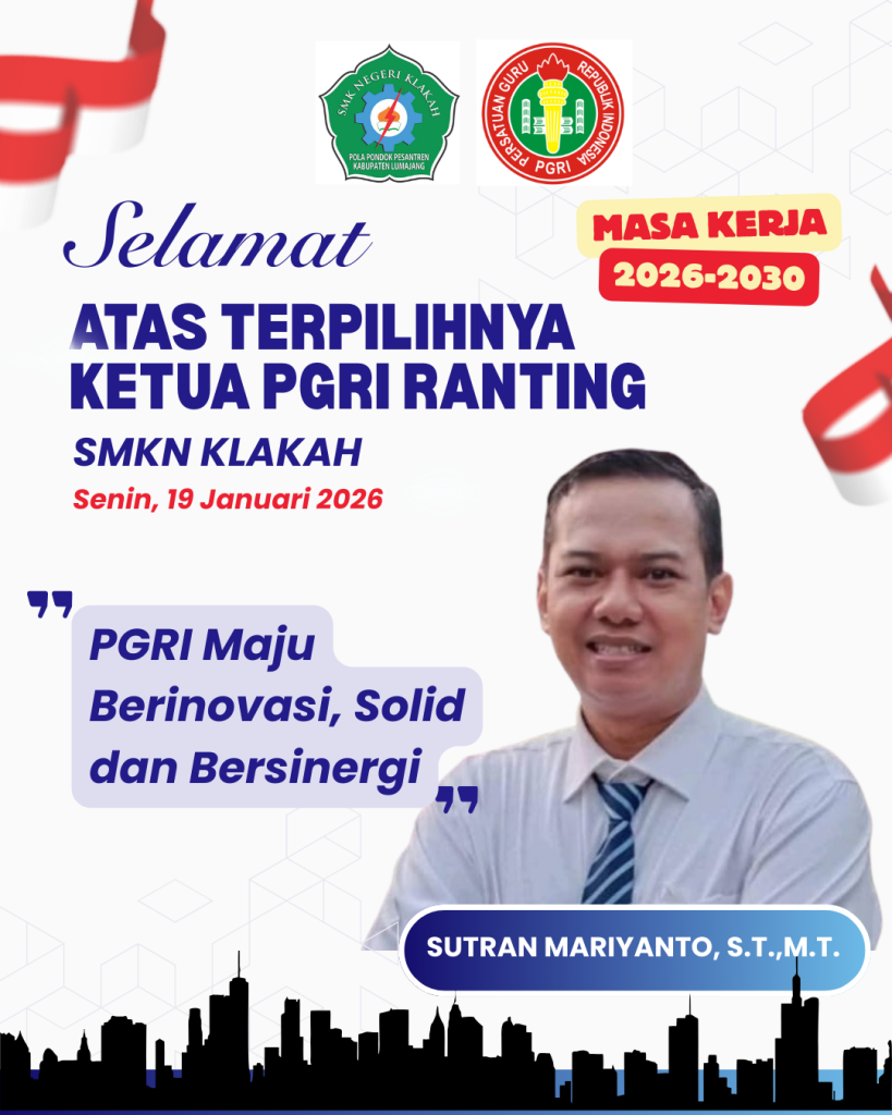 Pemilihan Ketua PGRI Ranting SMKN Klakah berlangsung secara Demokratis ...
